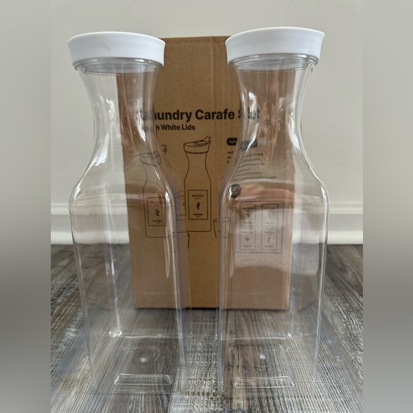 Arjust | Storage & Organization | Laundry Room Carafe Storage Bottles ...
